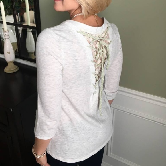 Hem & Thread | Sweaters | Nwt Hem Thread Lace Up Terry Top | Poshmark